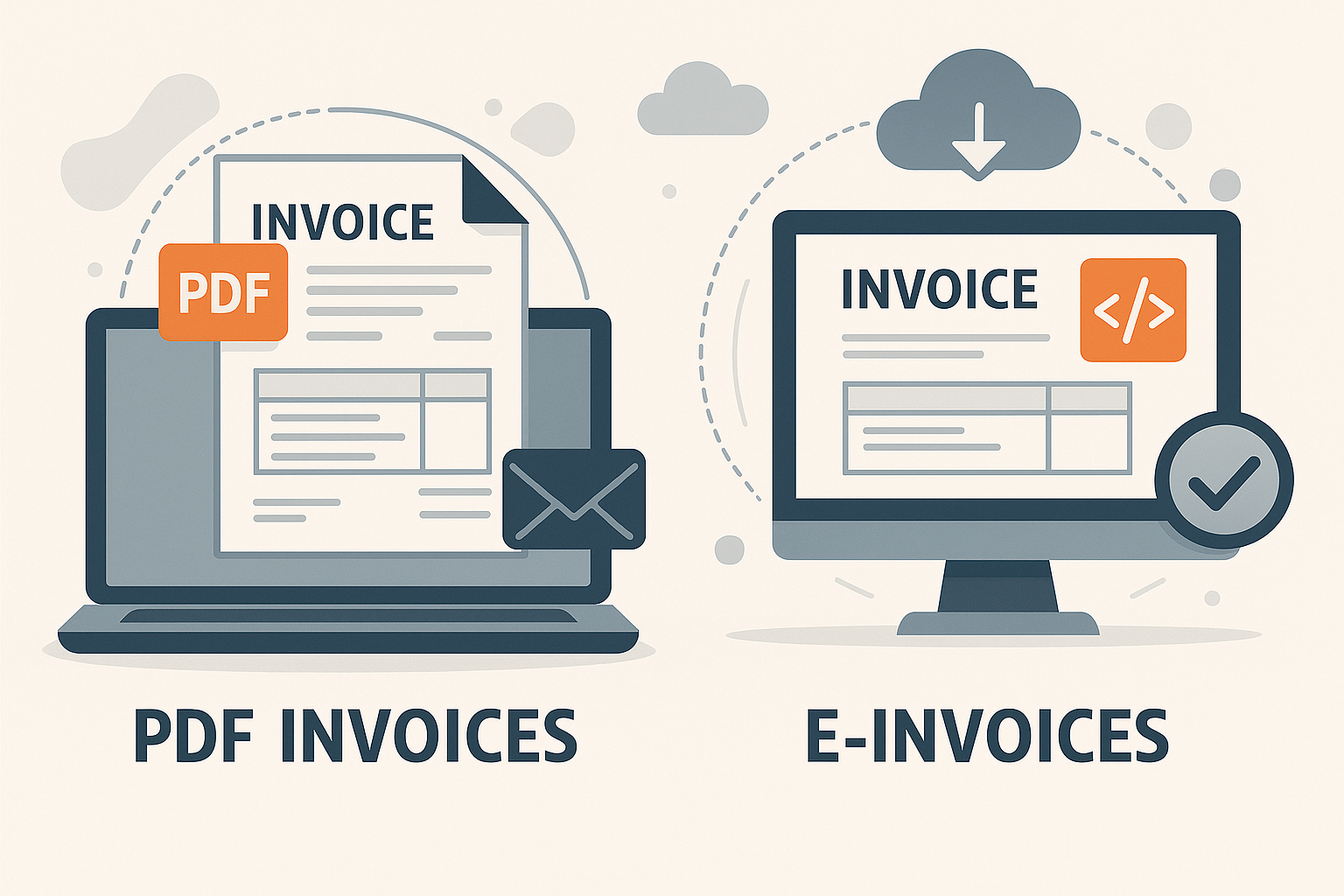 Comparison PDF & E-Invoice